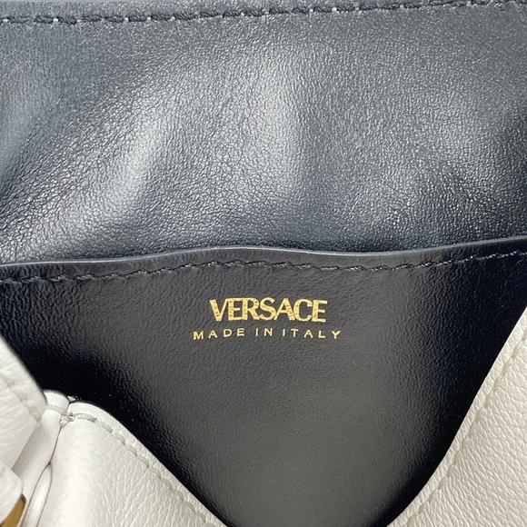 Versace | Bags | Versace La Medusa Small Handbag Top Handle Leather ...